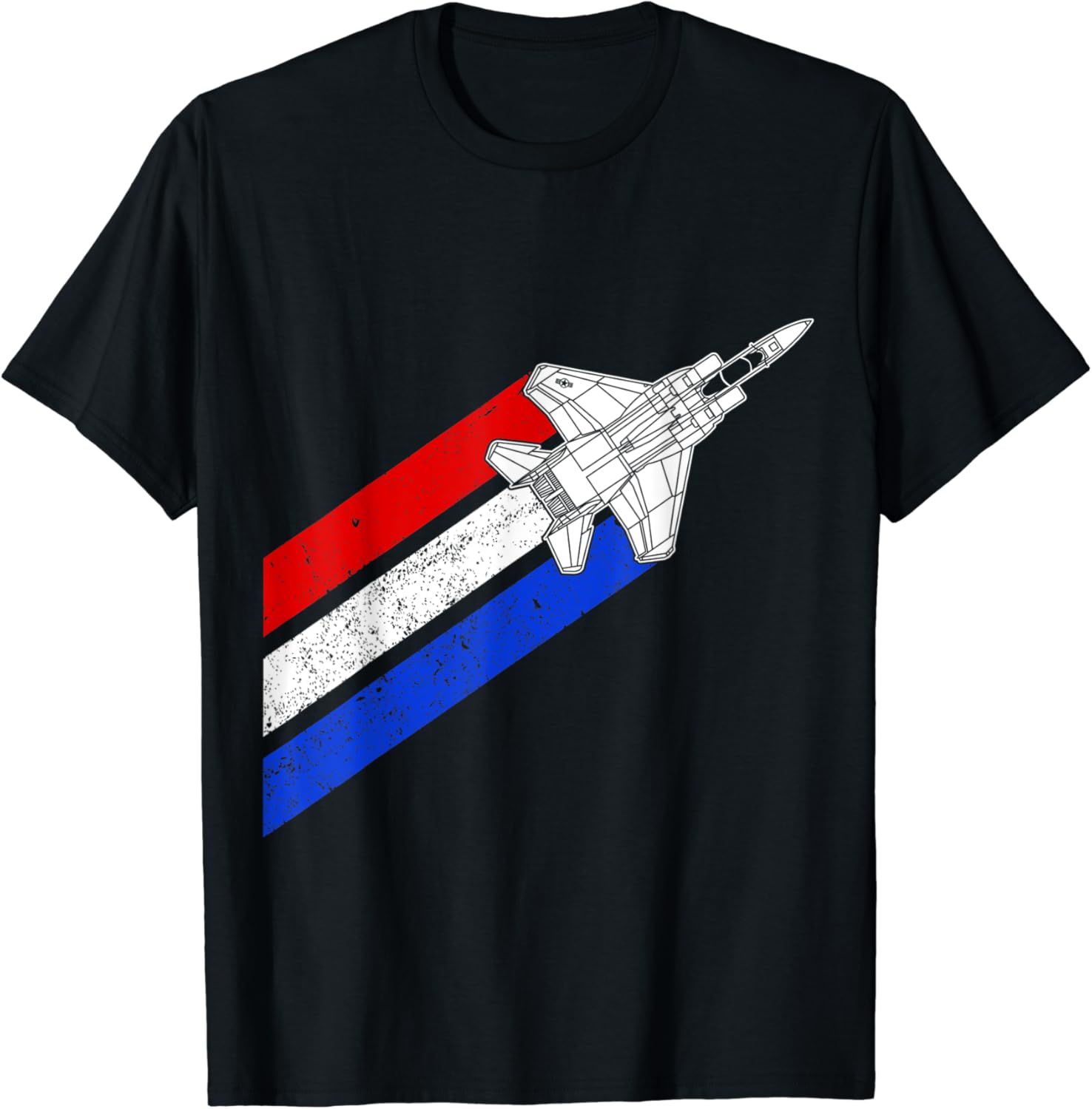 F-15 Eagle Airplane Vintage USA Contrails Red White Blue F15 T-Shirt : Amazon.co.uk: Fashion